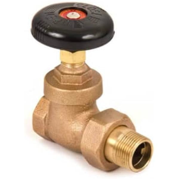1” Steam Radiator Straight Valve (FIP x Male Union) #SGV-1001, Steam ...