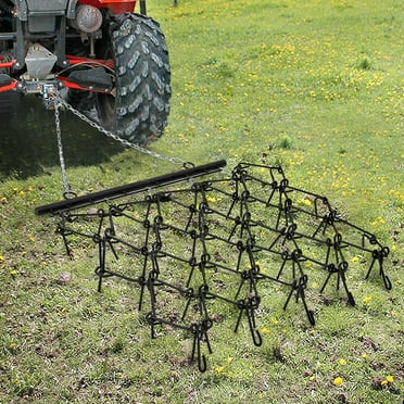 LANDZIE Drag Harrow Driveway Grader Landscape Power Rake for ATV, UTV ...