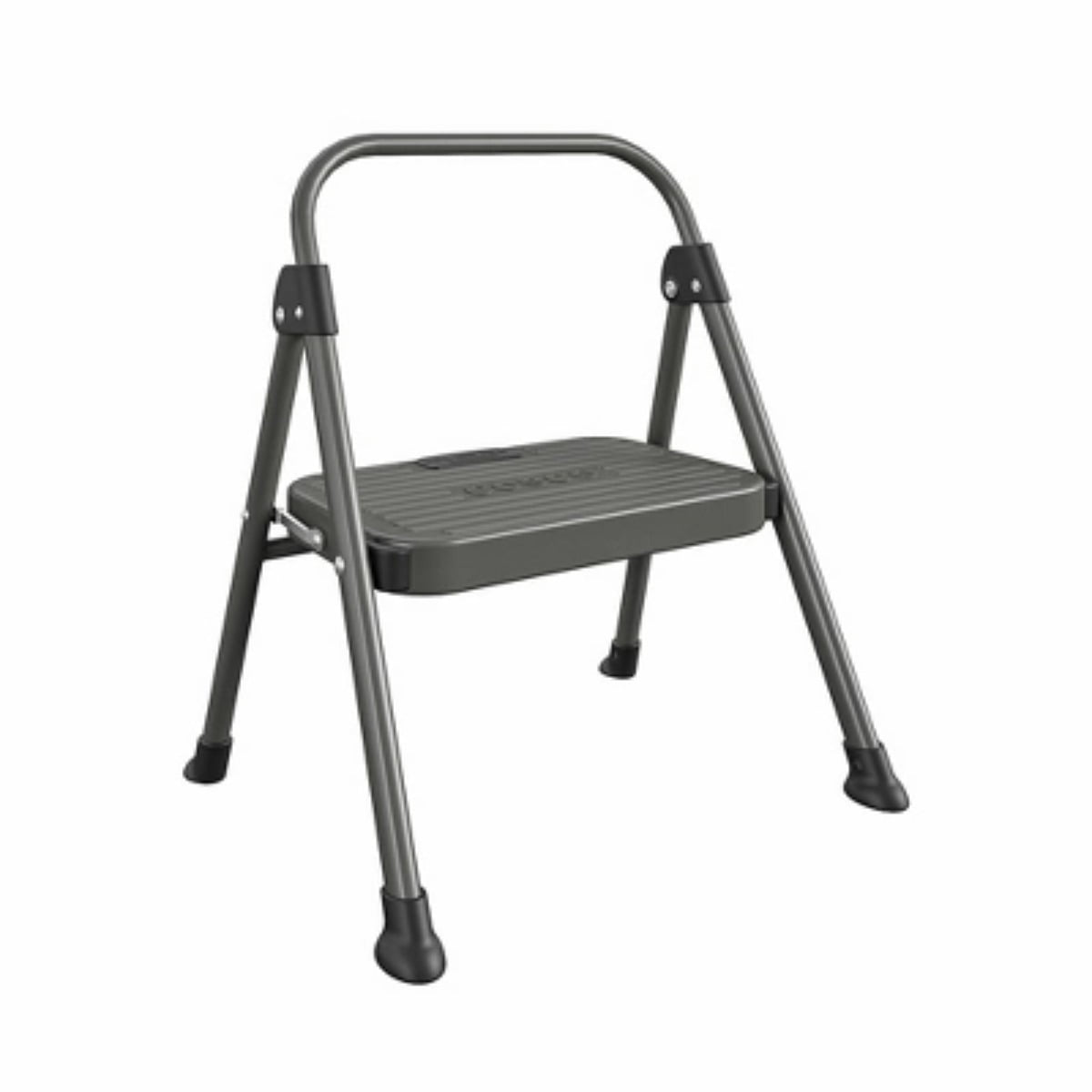 1 Step All Steel Step Stool: Black, Folding Step Stool for Adults ...