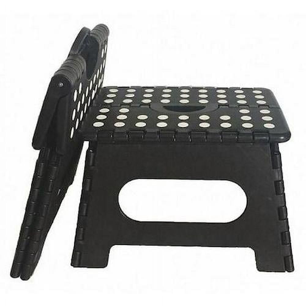 1 Step, Folding Plastic Step Stand, 700 lb. Load Capacity, Black/White ...
