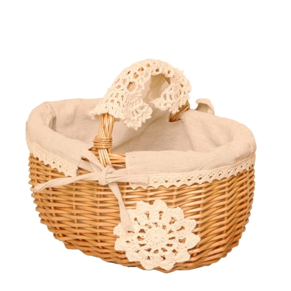 Picnic Time, Picnic Basket, 6.3 x 14.2 x 10.6, Beige - Walmart.com