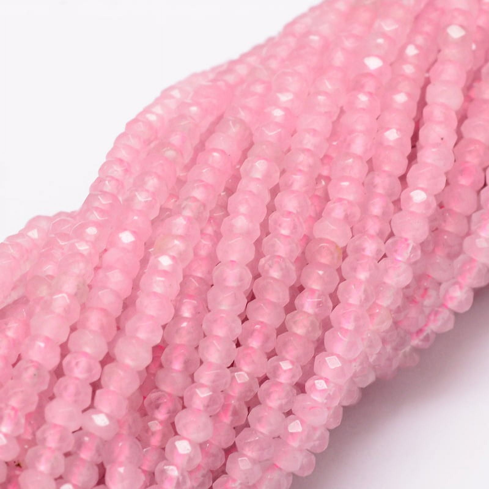 1 Strand Dyed Natural Malaysia Jade Rondelle Beads Strands Faceted ...
