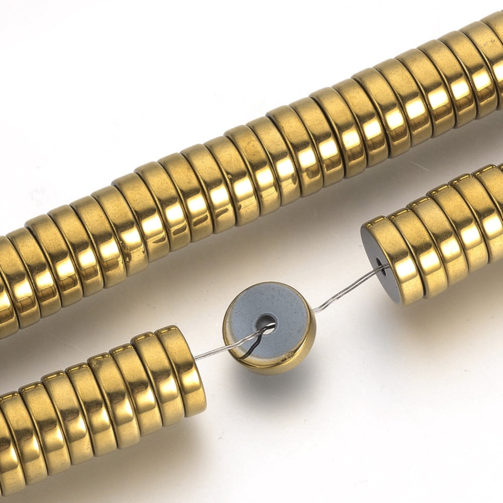 1 Strand Electroplate Non-magnetic Hematite Beads Spacers Strands ...
