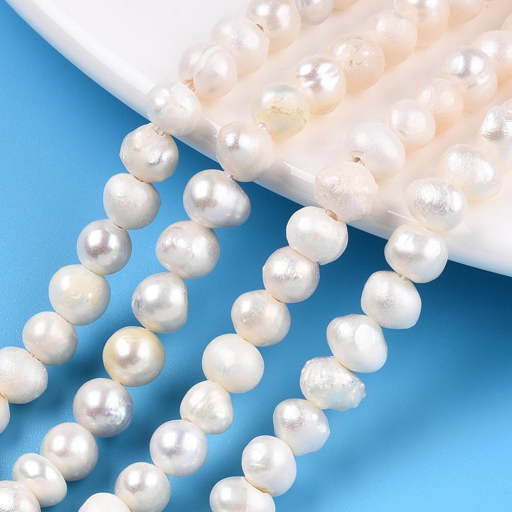 1 Strand Natural Cultured Freshwater Pearl Beads Strands Potato ...