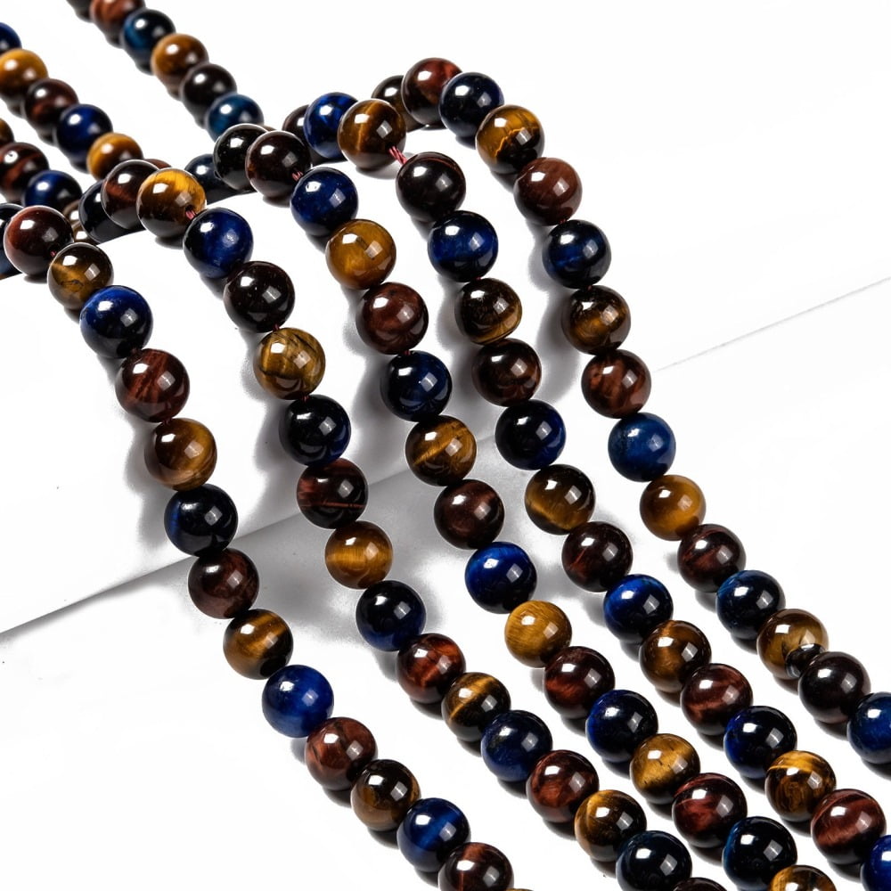 1 Strand Natural Tiger Eye Beads Strands Grade A Round 8mm Hole: 1mm ...