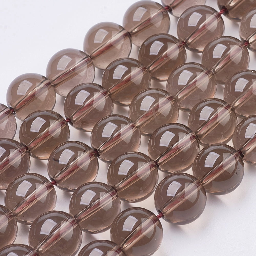 1 Strand Smoky Quartz Beads Strands Round 6mm Hole: 0.8mm 31pcs/strand ...