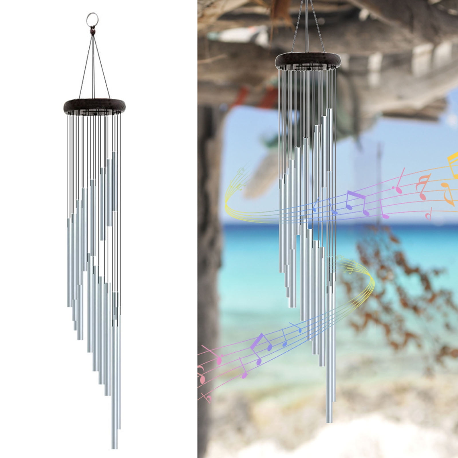 1 String Of Wind Chimes 1pc Windchimes With 18 Aluminum Alloy Tubes And ...