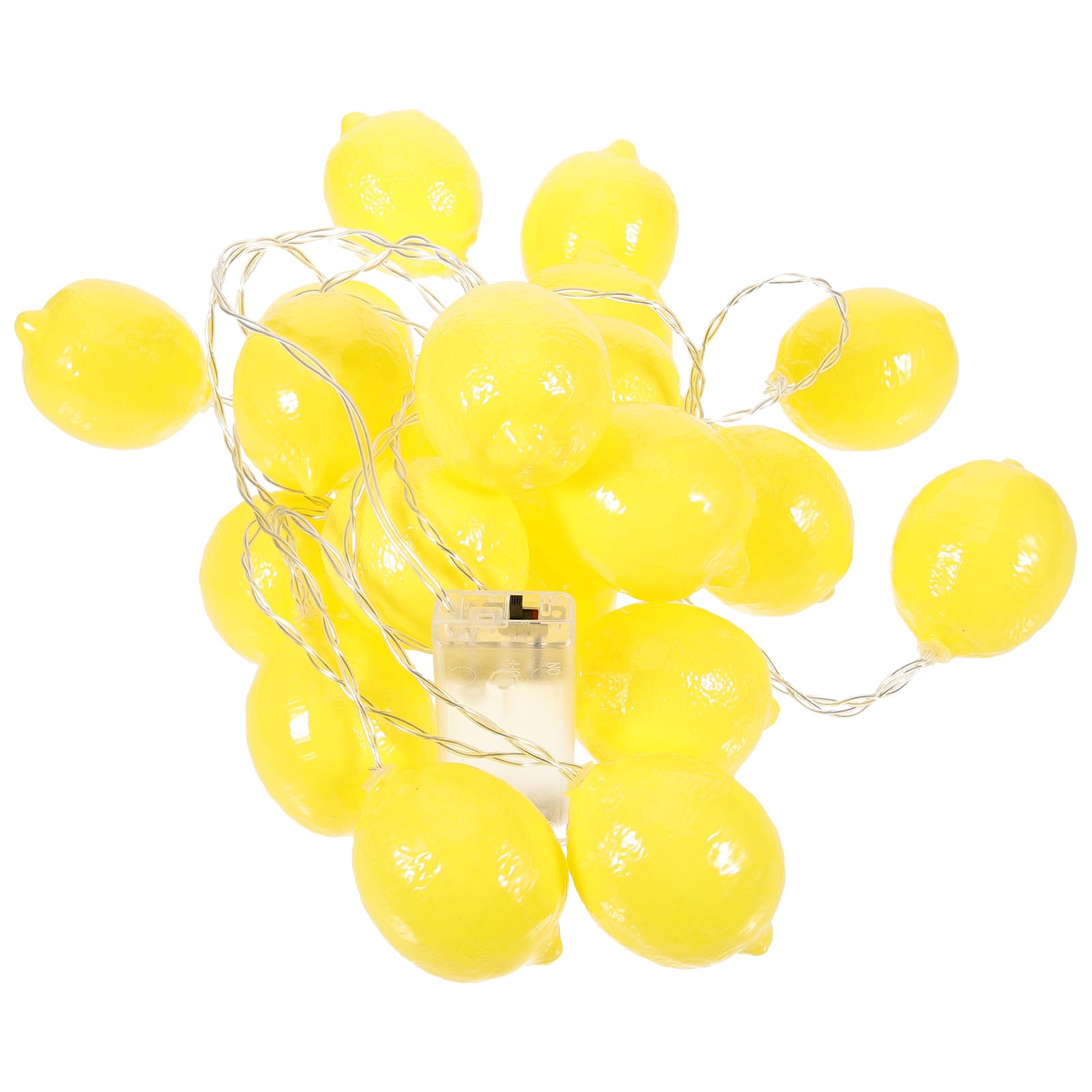 1 String of Led Lemon Shaped String Light Battery Operated String Light ...