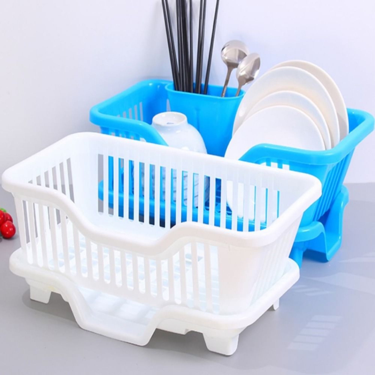 1. Stylish and Space-saving Countertop Dish Drying Rack with Drain ...