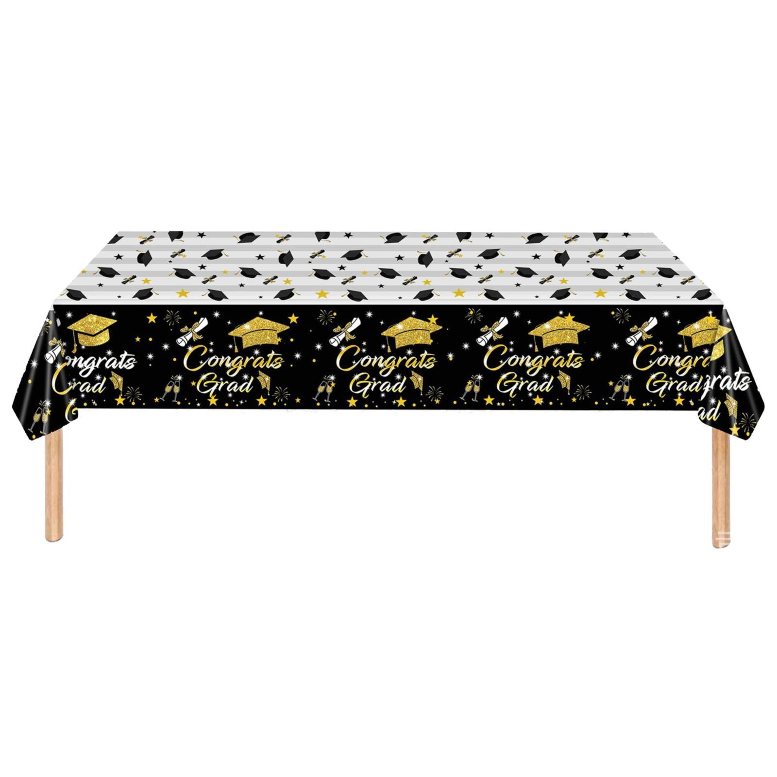 New Season Of Graduation Table Cloth Gold Adult First Year Graduation ...