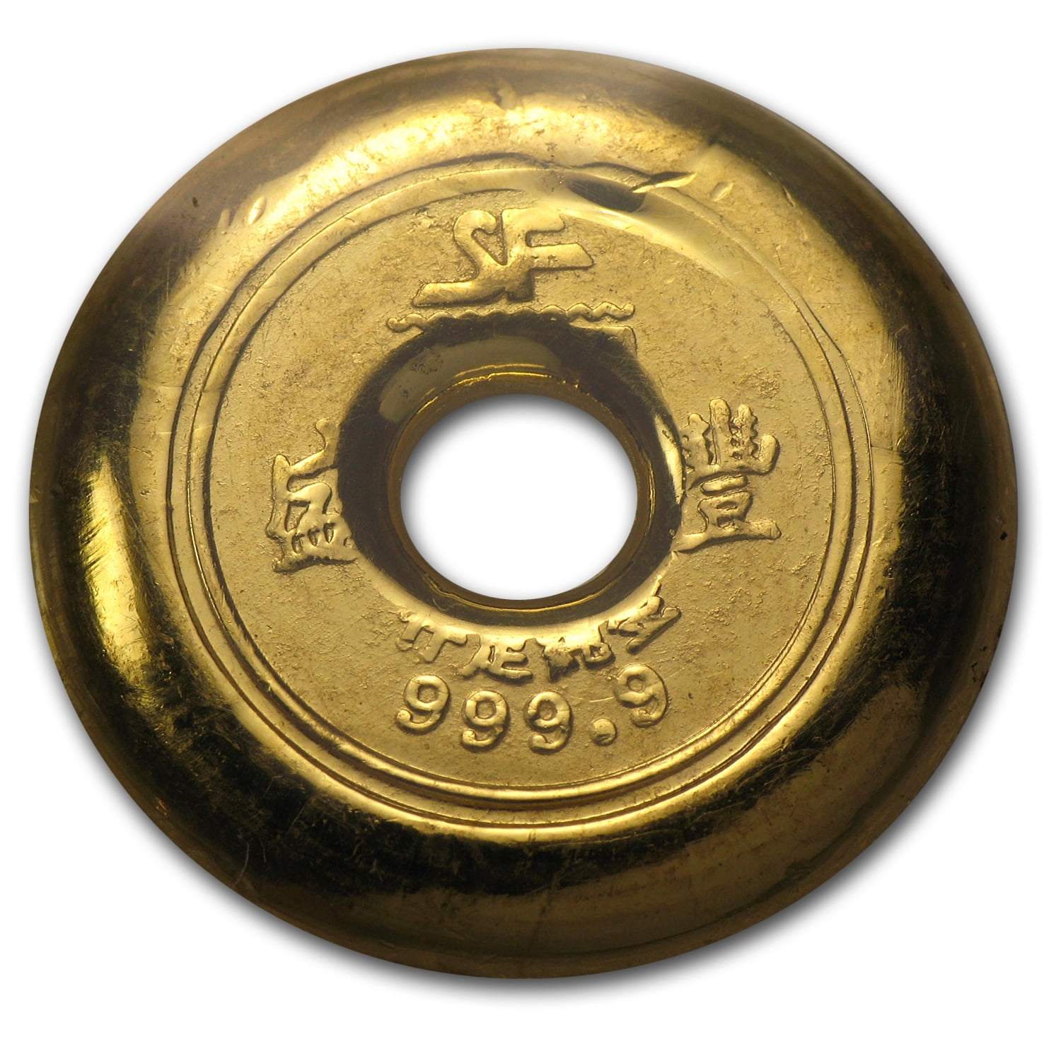 1 Tael Gold Round - Chinese Button (Type 2, 1.2057 oz) - Walmart.com