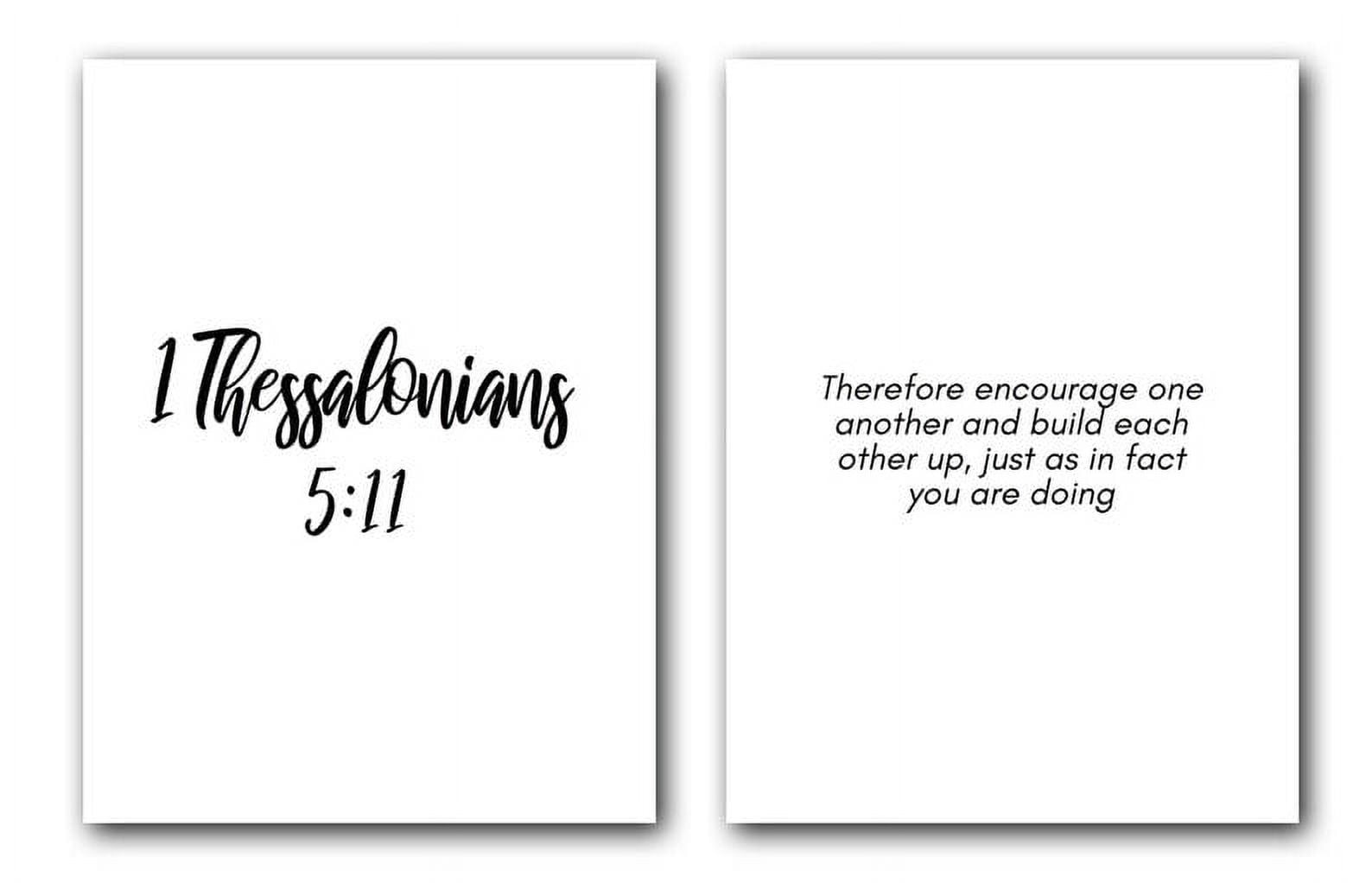 1 Thessalonians 5:11, Bible Verse, Set of 2 Poster Prints, Home Wall ...
