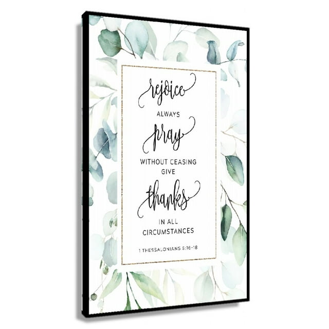 1 Thessalonians 5 16-18 Rejoice Always Bible Verse Printable Wall Art ...