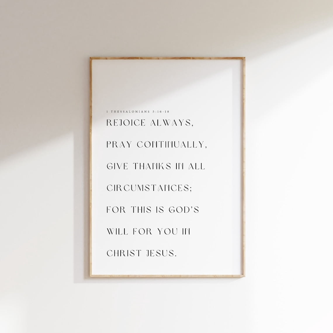 1 Thessalonians 5:16-18 Rejoice Always Pray Continually Give Thanks ...