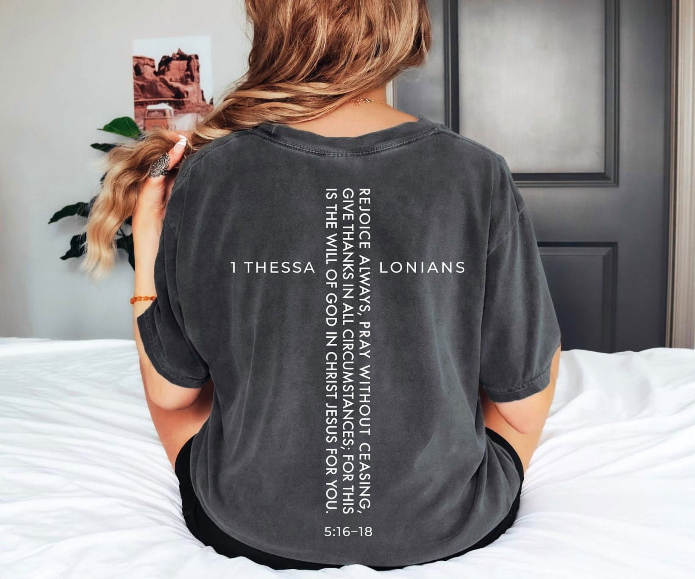 1 Thessalonians 5:16-18 Shirt Rejoice Always Bible Verse Christian ...