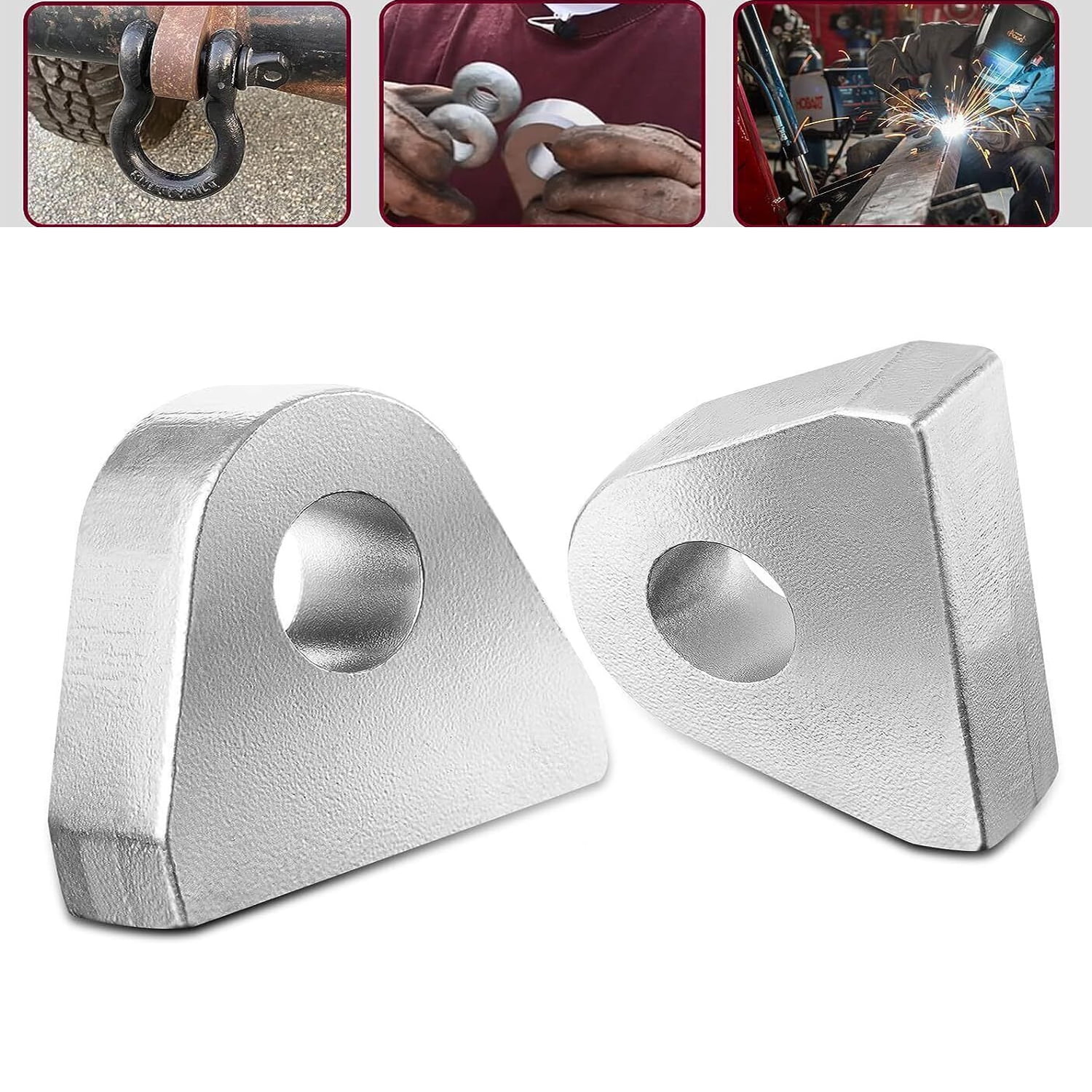 1" Thick Steel Offroad Hydraulic Tractor Mount Weld On Shackle Clevis ...