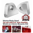 1" Thickness Version of Steel Part Weld on Recovery Shackle Clevis ...