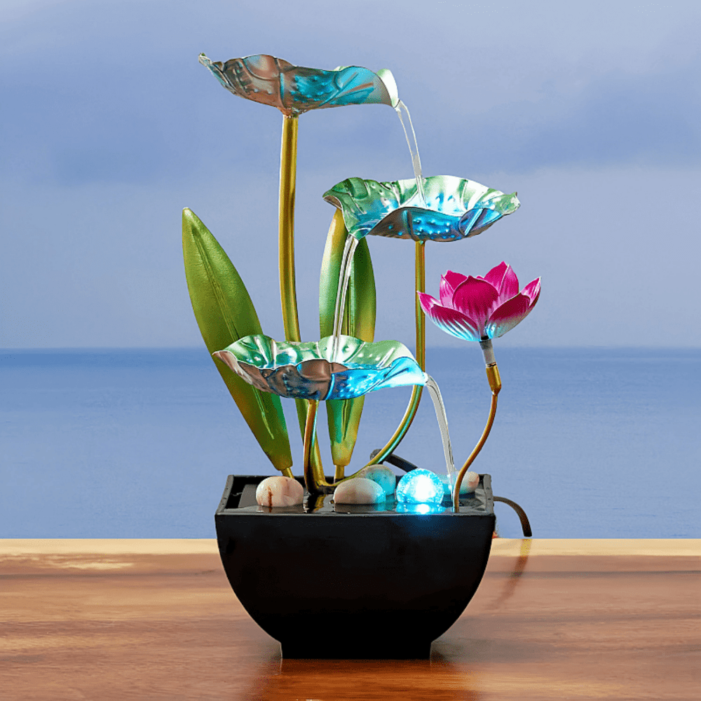 1 Three-Level Water Tabletop Fountain Home Office Tabletop Relaxation ...