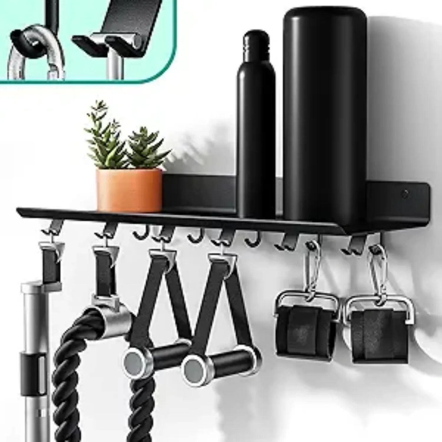 1-Tier Floating Shelf Compatible with Tonal Accessories, Home Gym ...