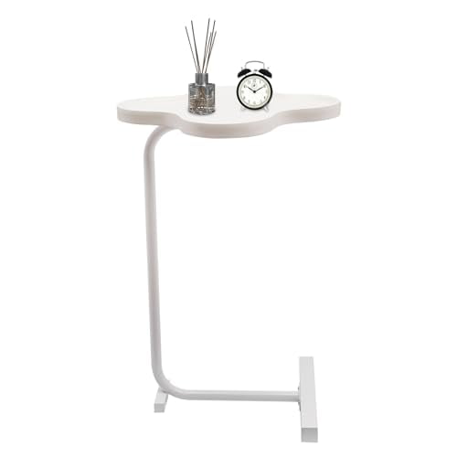 1 Tier Flower Shape End Table, Freestanding Side Table with Wide ...