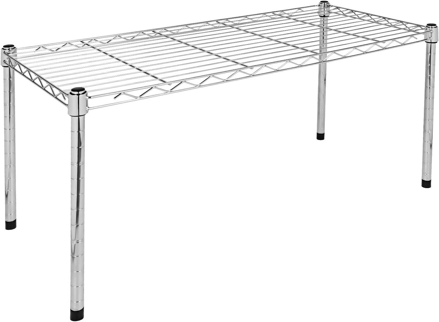1-Tier Wire Shelving Shelves,29.92" W x 13.78" D x 14.96" H,Steel ...