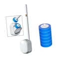 1 Time Use Toilet Brush with Soft Sponges Bristles Easy Throwaway ...