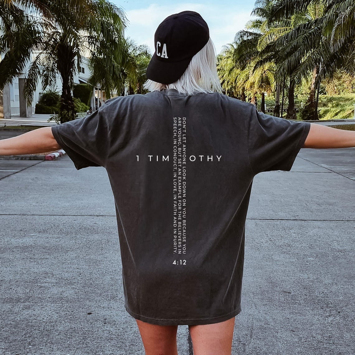 1 Timothy 4:12 Christian Scripture T-Shirt - Walmart.com