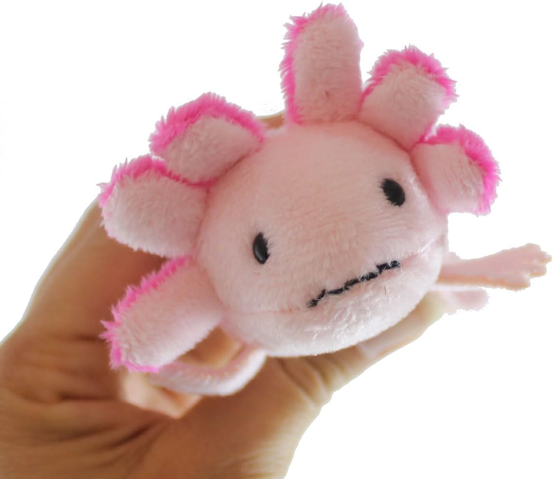 1 Tiny Axolotl Realistic Cute Plush Stuffed Animals - Adorable Soft and ...