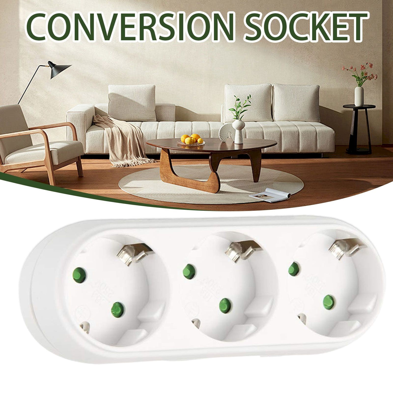 1 To 2 1 To 3 Socket 16A Wall Socket Splitter Travel Home Flame ...