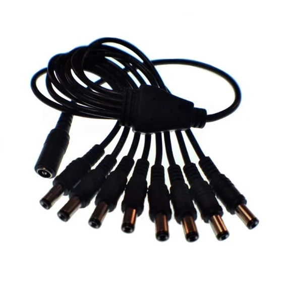 1-To-8 Dc Power Splitter Cable With 5.5X2.1Mm Plugs For Cctv (Psc8 ...