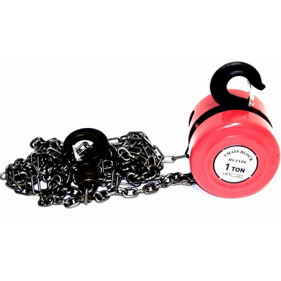 1 Ton Chain Puller Block Fall Chain Lift Hoist Hand Tools Chain with ...