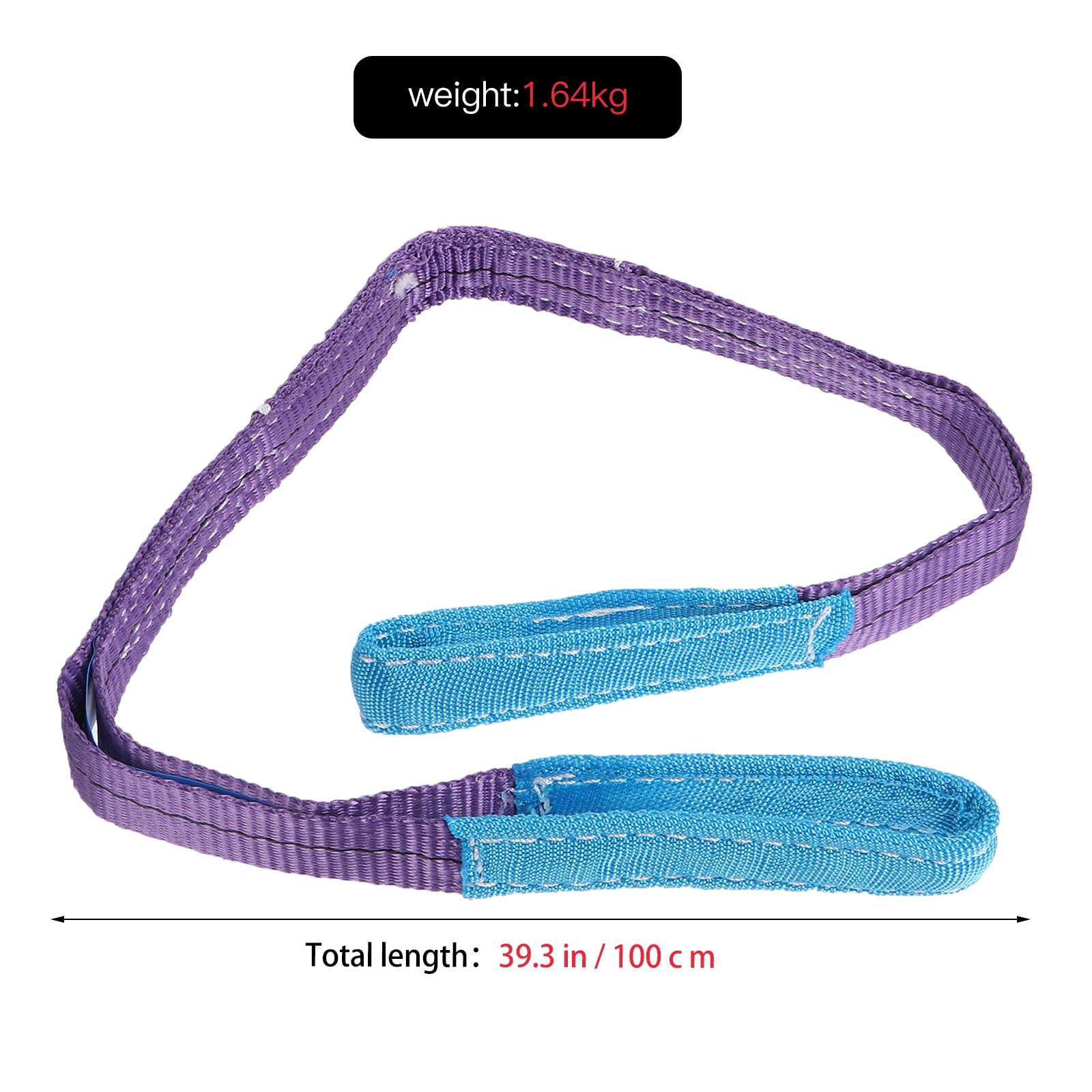 1 Ton Polyester Lift Sling Straps Heavy Duty Flat Lifting Slings Strap - Walmart.com