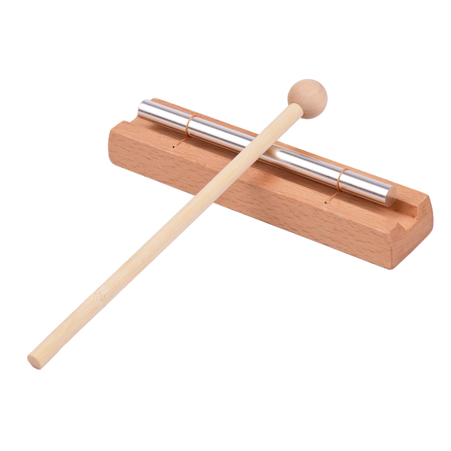 1-Tone Wooden Chimes with Mallet Percussion Instrument for Prayer Yoga ...