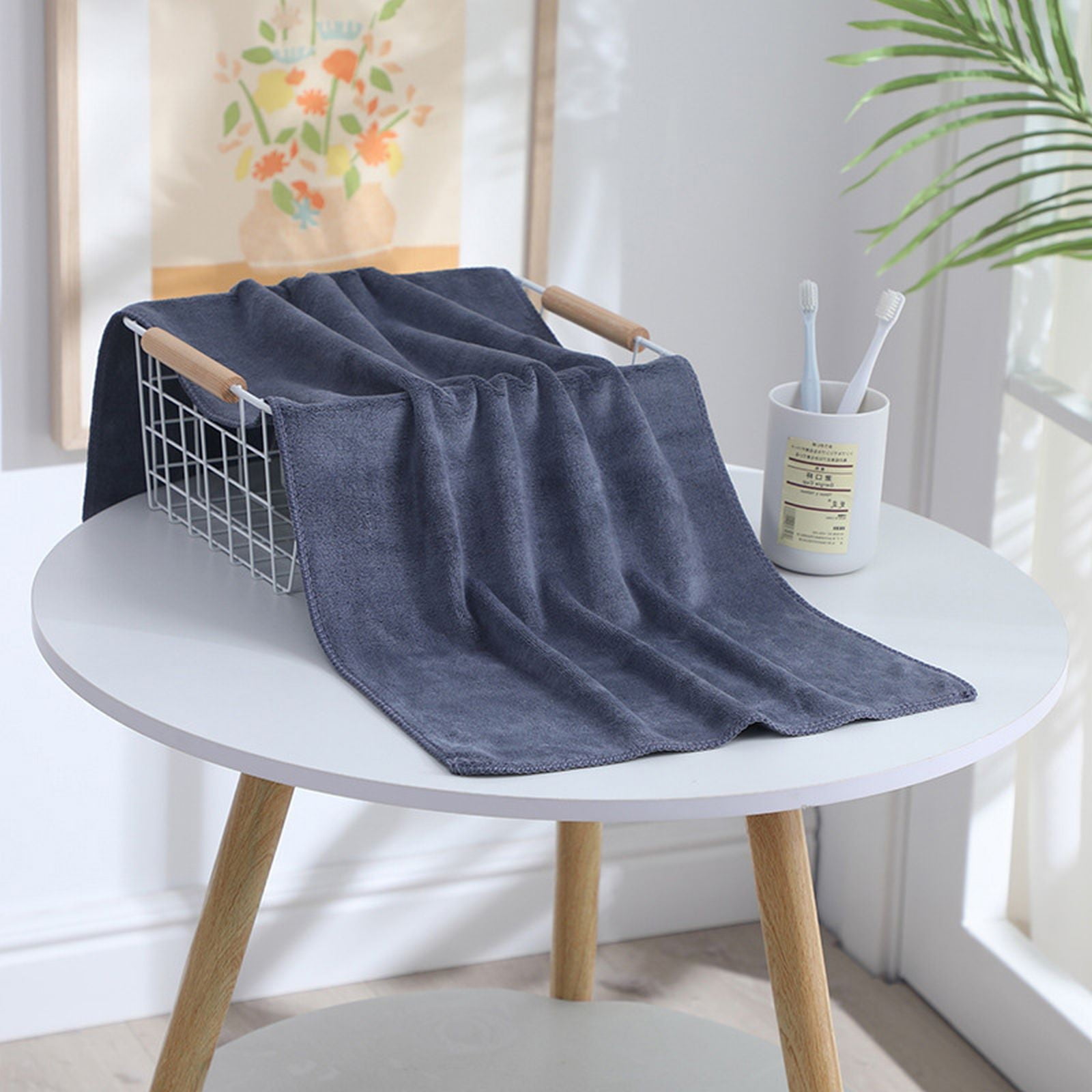 1*Towel 1Pc Bathing Towel Shower Absorbent Superfine Fiber Soft ...