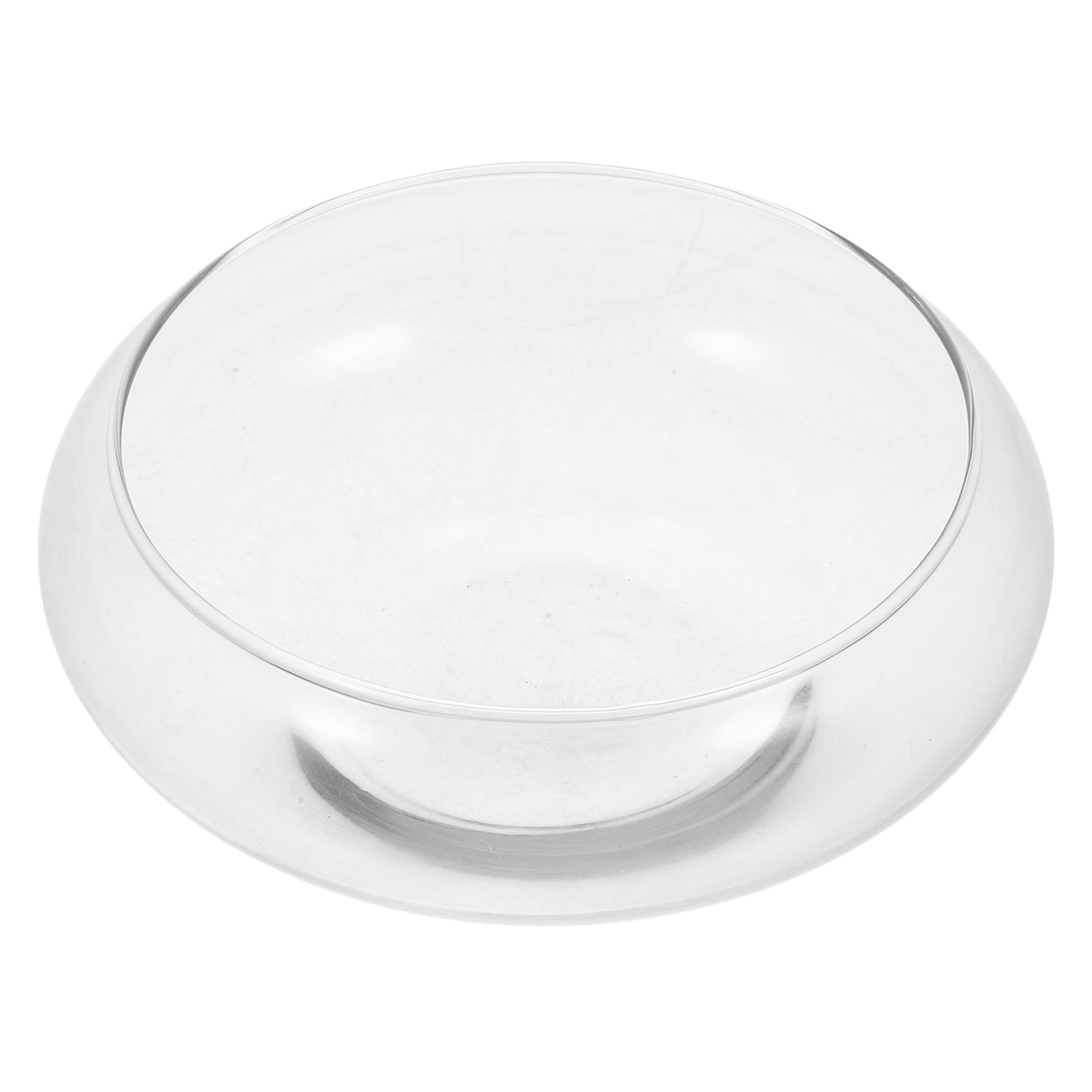 1 Transparent Glass Fish Bowl Aquarium Tank Lotus Planter Food ...