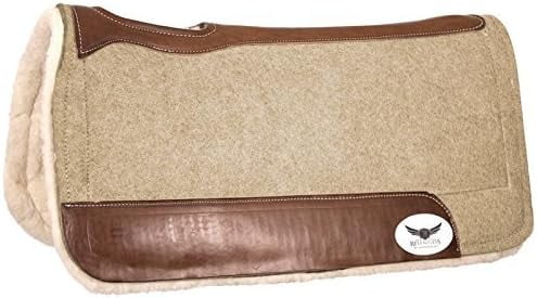 1" Trevor Brazile Relentless Tan Extreme Gel Roper Saddle Pad - Walmart.com