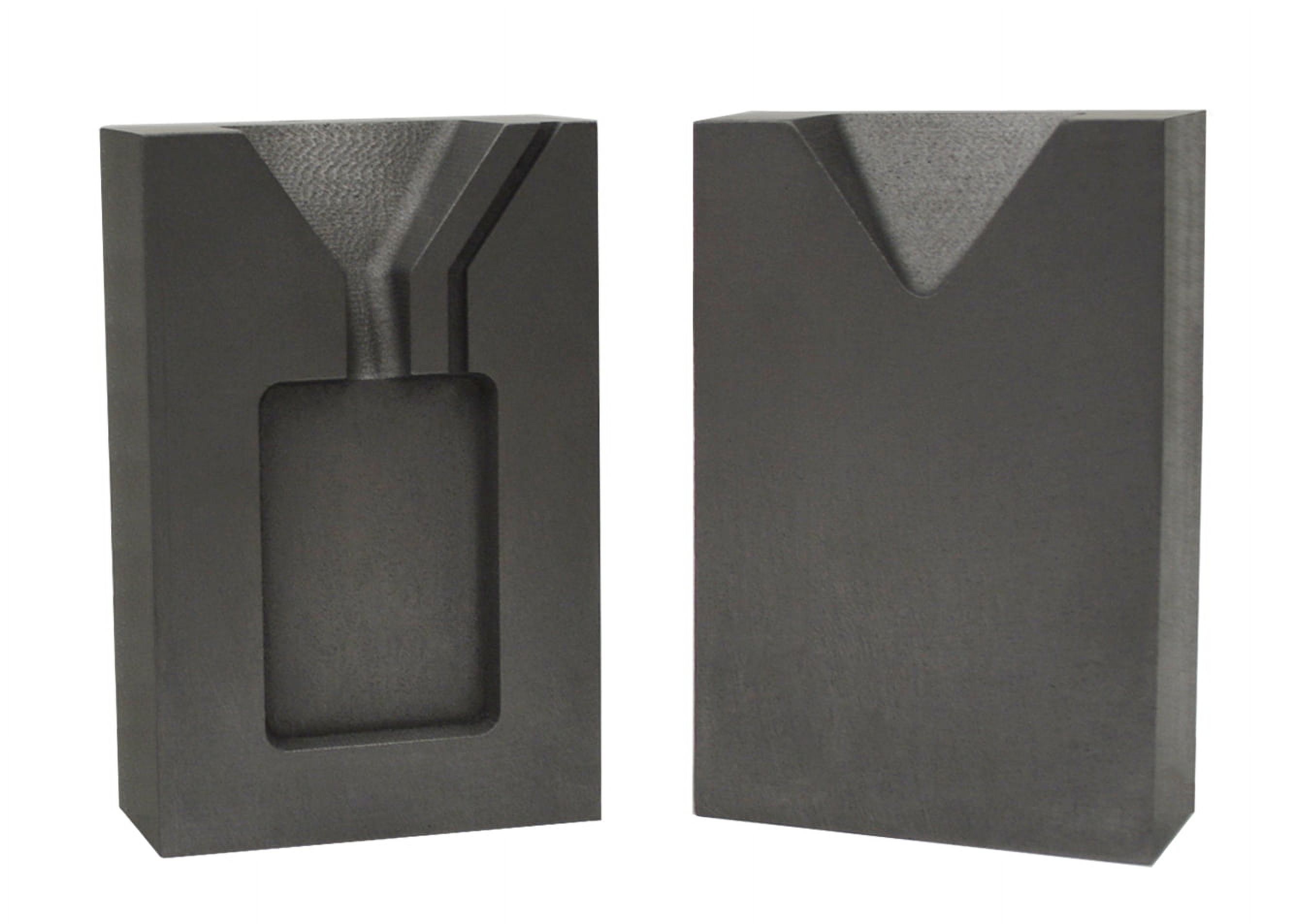 1 Troy Ounce Gold Rectangular Two Part Split Graphite Ingot Mold Scrap ...