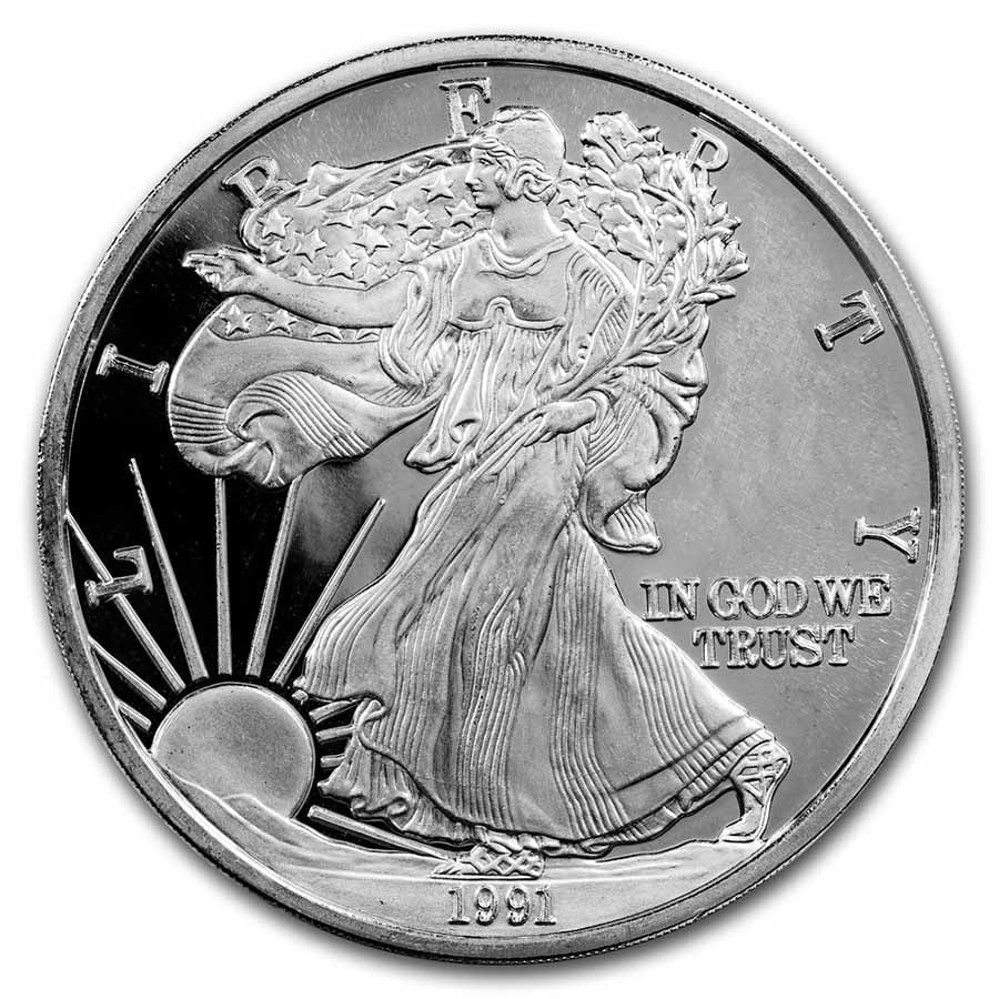 1 Troy Pound Silver Round - Random Motifs - Walmart.com