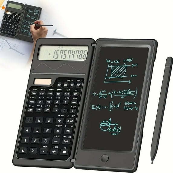 1 Ultra-Slim Erasable LCD Writing Board & Scientific Calculator - 10 ...