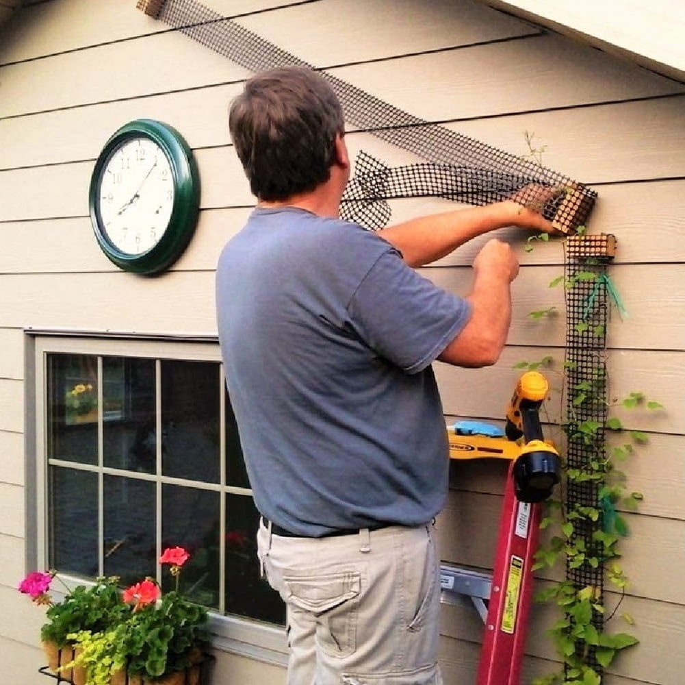 (1 Unit Pack) Scroll Trellis Garden Trellis a Black Lattice Plant ...