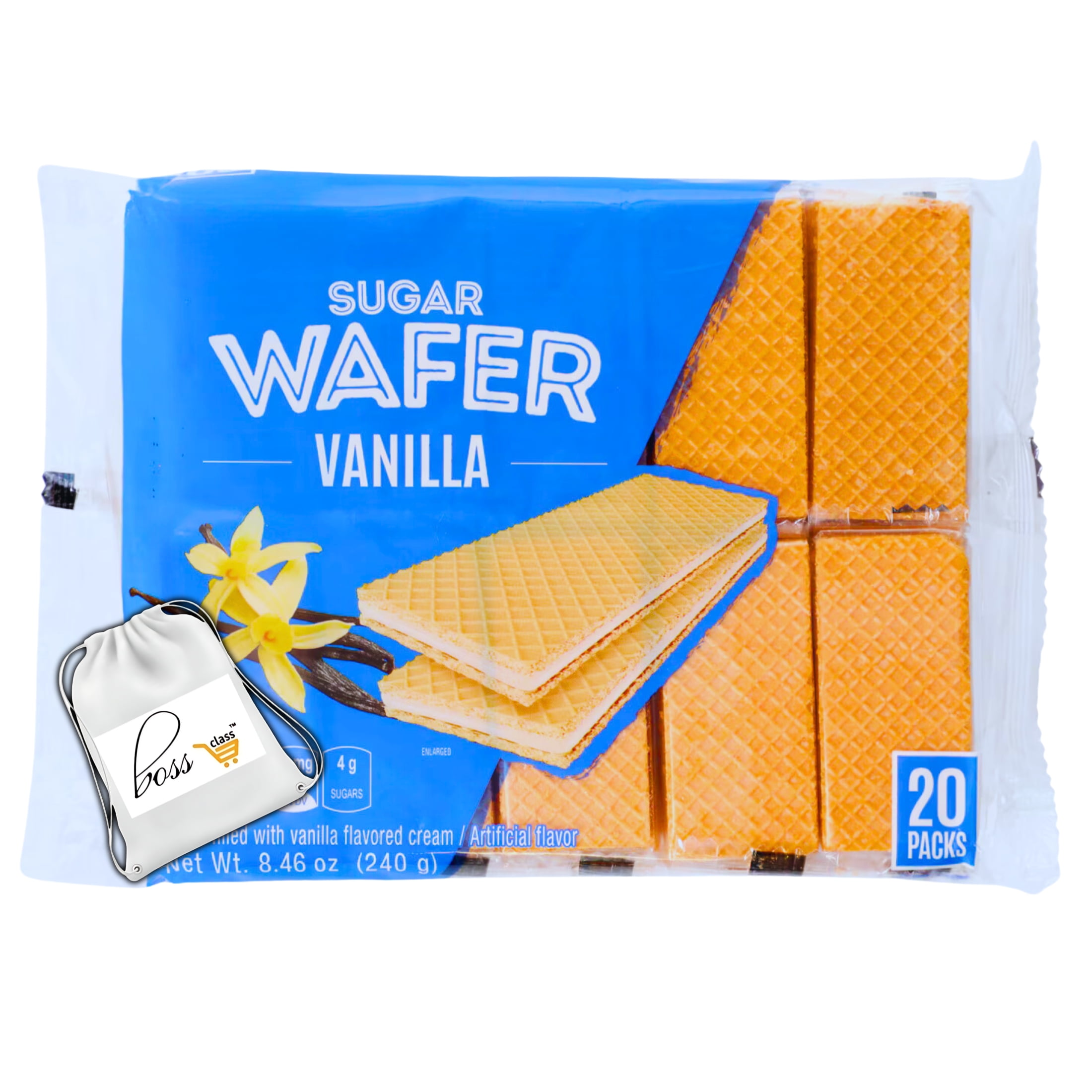 (1) Vanilla Sugar Wafers, 8.46oz - 20 Packs Total Delicious Crispy ...