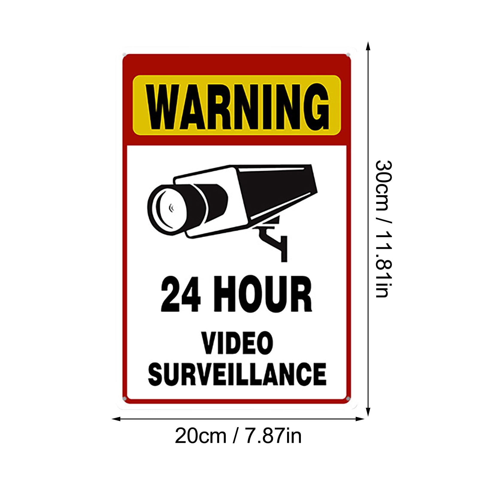 (1*Video Surveillance Sign) Household House Number Clearance Plertrvy ...