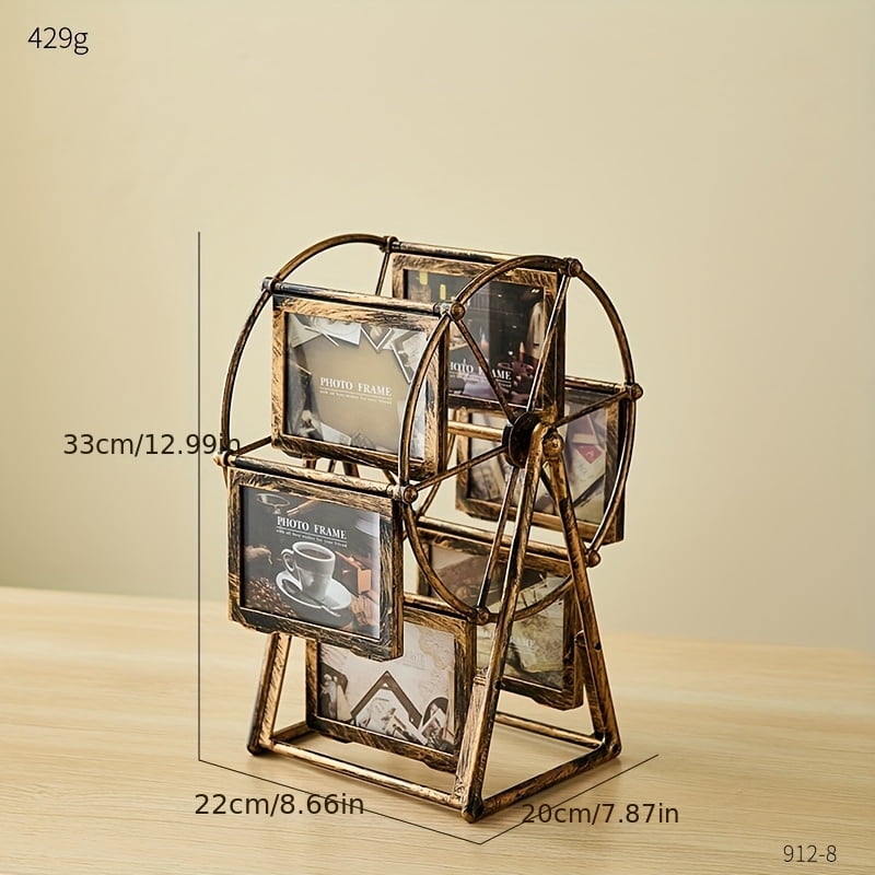1 Vintage Rotating Ferris Wheel Photo Frame - Unique Tabletop Photo ...