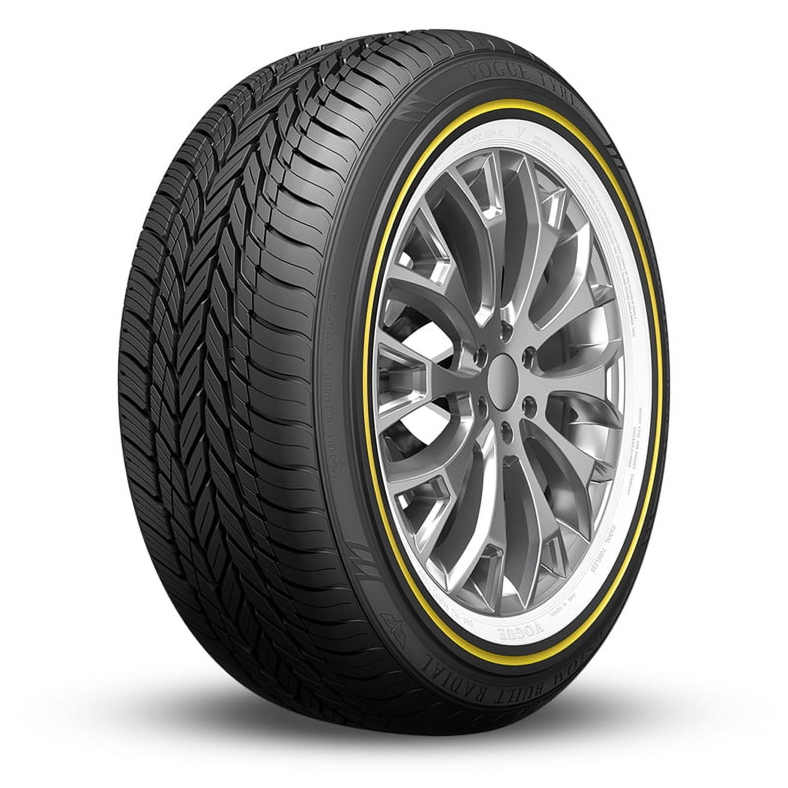 1 Vogue Tyres Custom Built Radial 265/35R22 102V White/Gold Sidewall ...