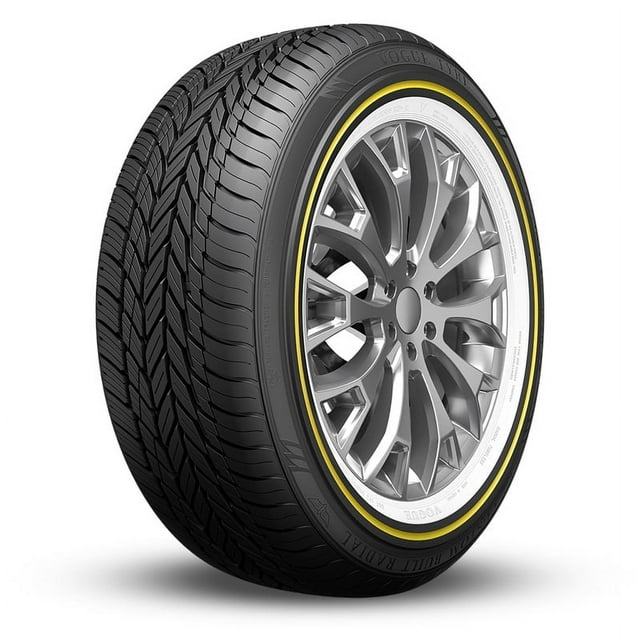 1 Vogue Tyres Custom Built Radial 265/35R22 102V White/Gold Sidewall ...