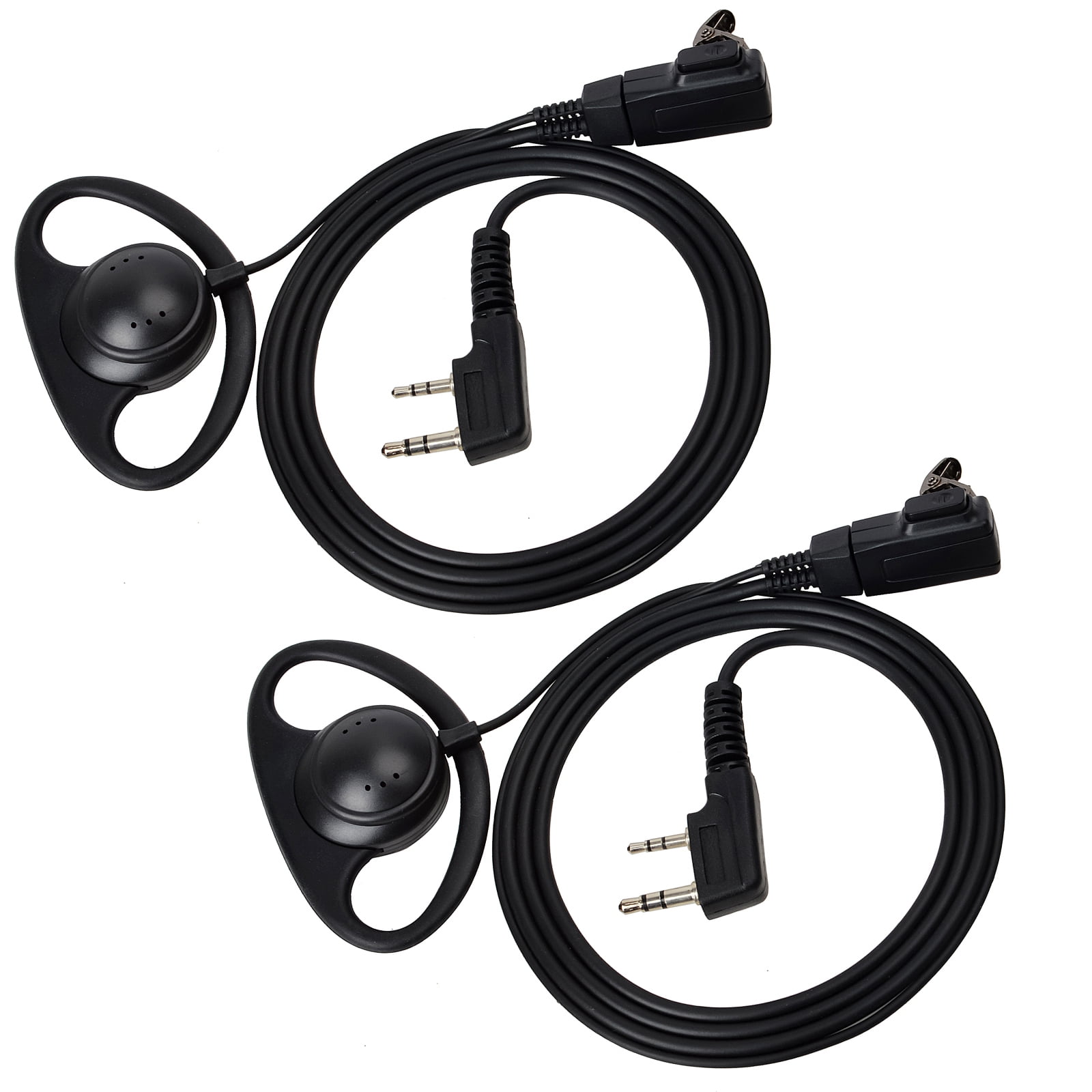 1-Wire D-Shape Earpiece/Headset with PTT Mic for Baofeng Two-Way Radio Walkie Talkies UV-5R 888S ...