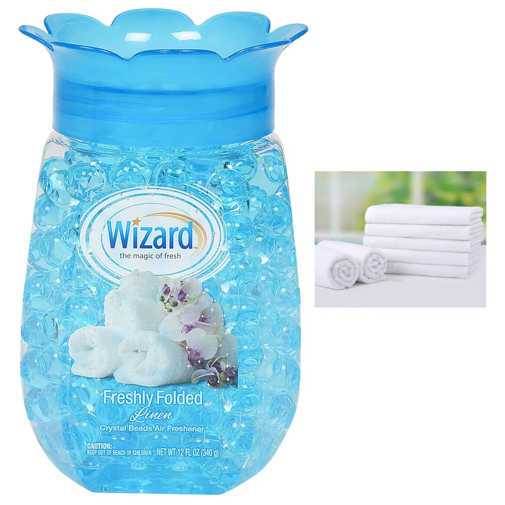 Wizards Odor Eliminator Gel Beads 12oz Fresh Linen Scented Air ...