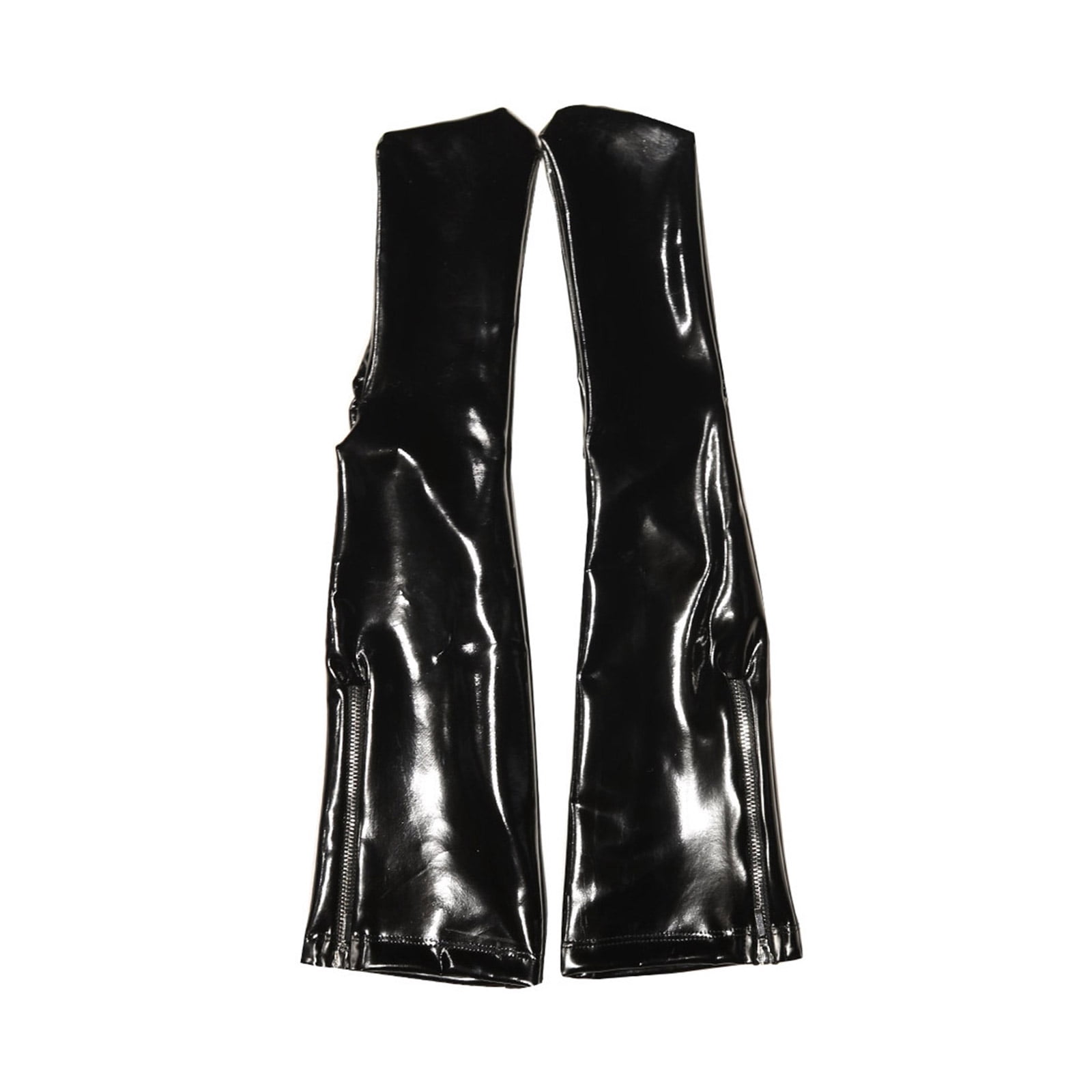 1. Women's Glossy Faux Latex Thigh High Stockings, Wet Look Over Knee ...