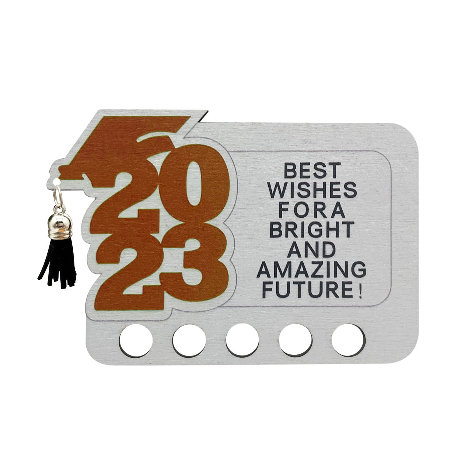 1*Wooden Graduation Money Clip Desktop Ornament 2023 Wooden Graduation ...