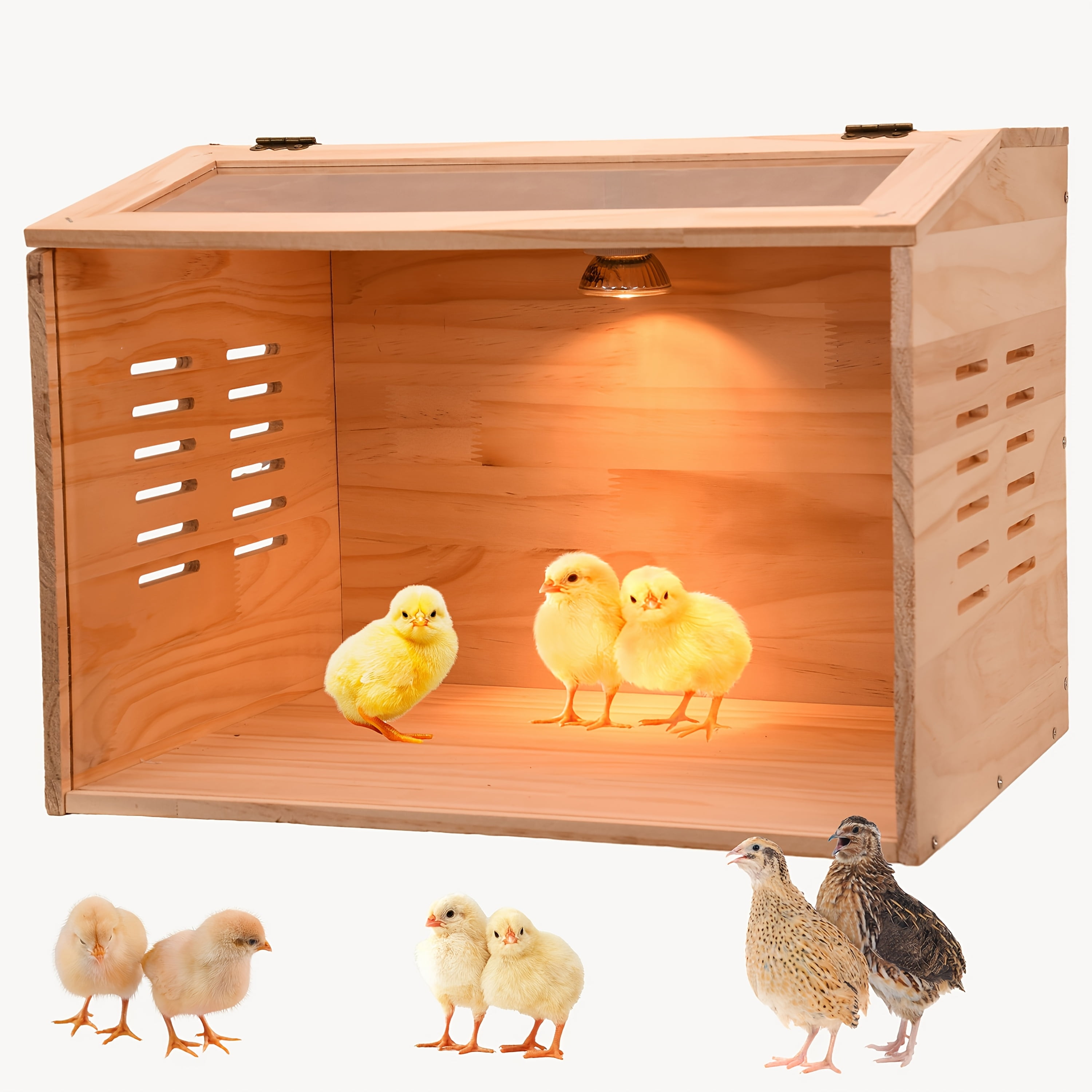 1 Wooden Pet Cage, Brooding Box, Constant-temperature Pet Cage with ...